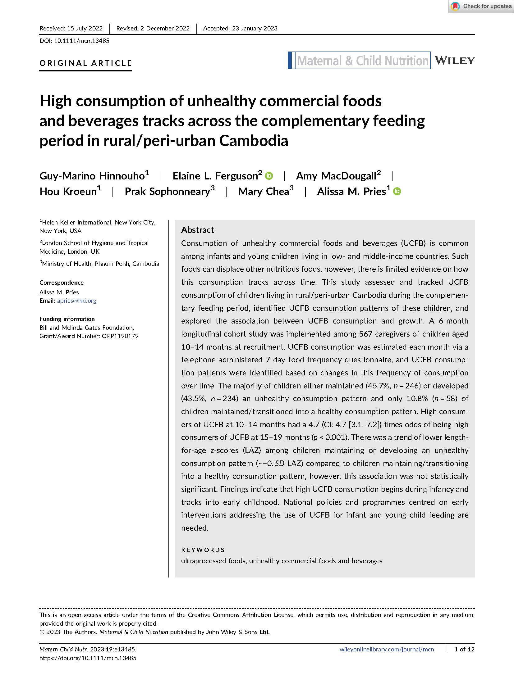 High consumption of unhealthy commercial foods and beverages tracks ...
